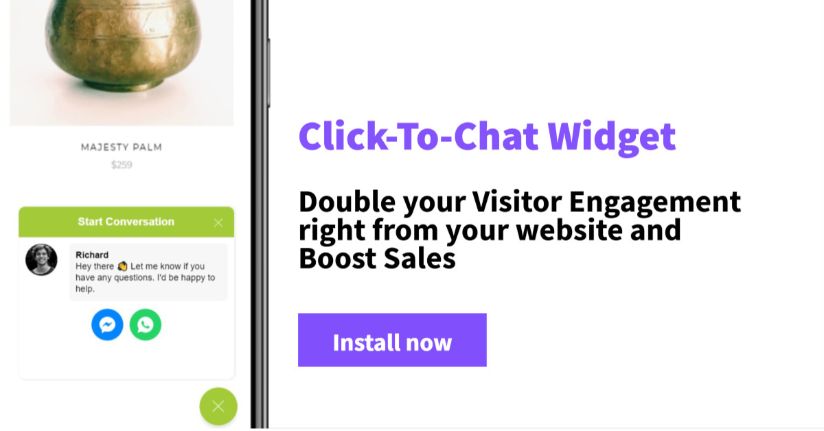 Facebook & WhatsApp Chat Widget for Your Website | ChatFlow.io